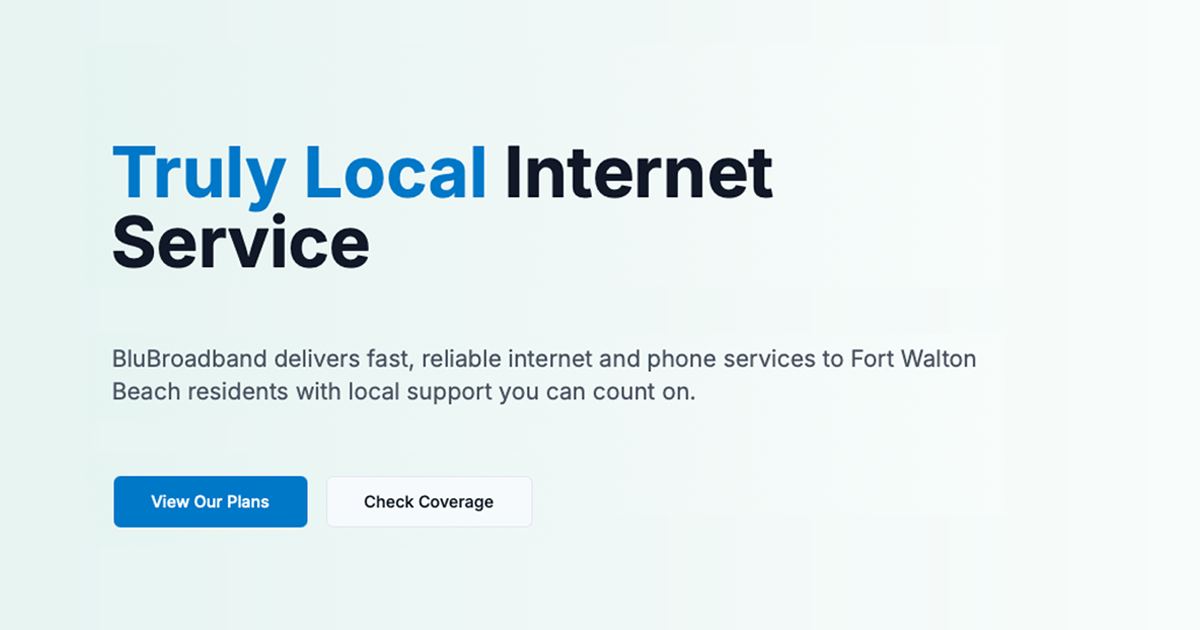 BluBroadband Internet | Fort Walton Beach & Okaloosa Island Internet ...